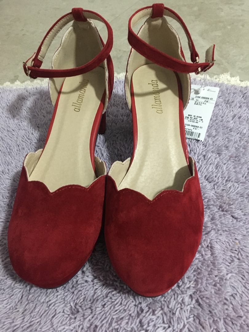 Japanese Red Platform Heels, Women's Fashion, Footwear, Heels on Carousell