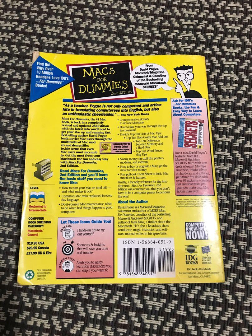 Macs For Dummies, Hobbies & Toys, Books & Magazines, Children's Books ...