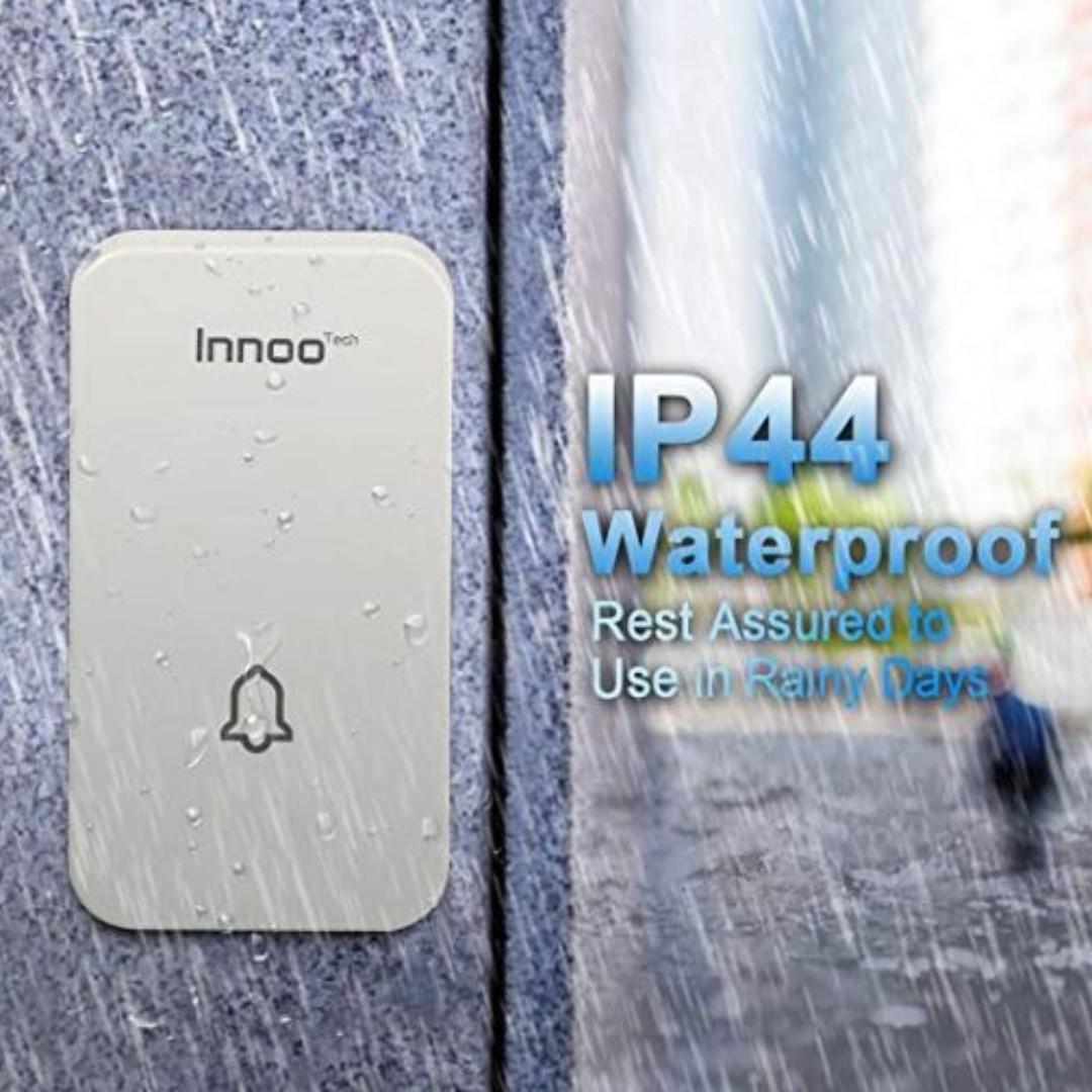 No battery Required Wireless Doorbells, Innoo Tech Weatherproof Door ...