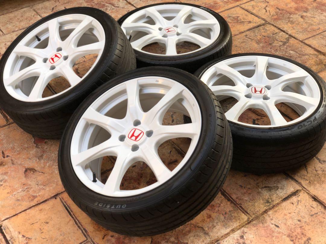 Rim Honda Type R 17 inci 4x100, Auto Accessories on Carousell