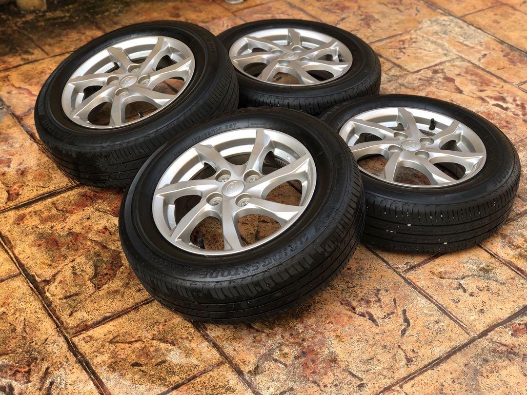 Rim Myvi 14 inci sekali tayar, Auto Accessories on Carousell