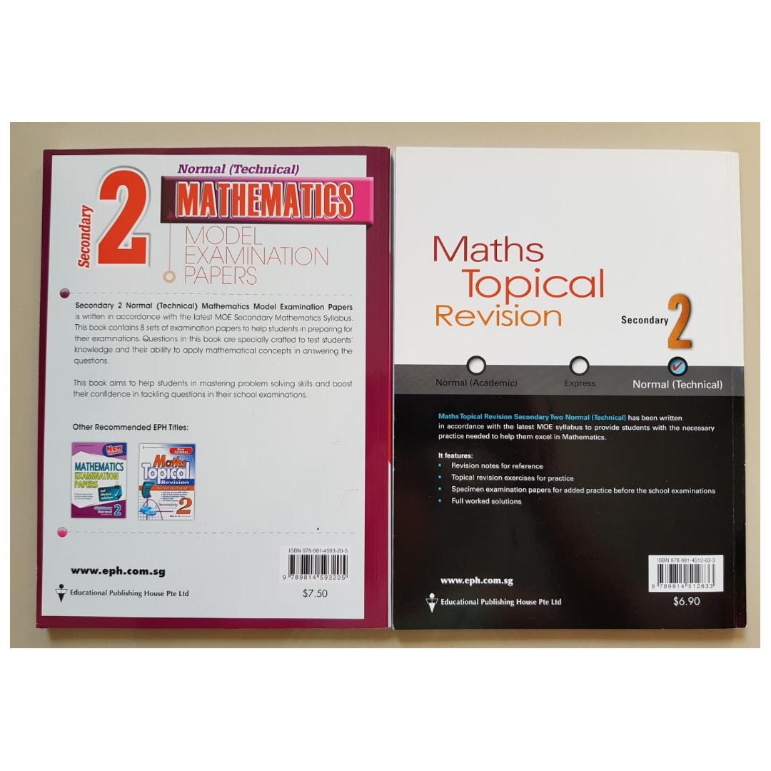 Secondary 2 NT Maths Assessment books (price for 2), Hobbies & Toys ...