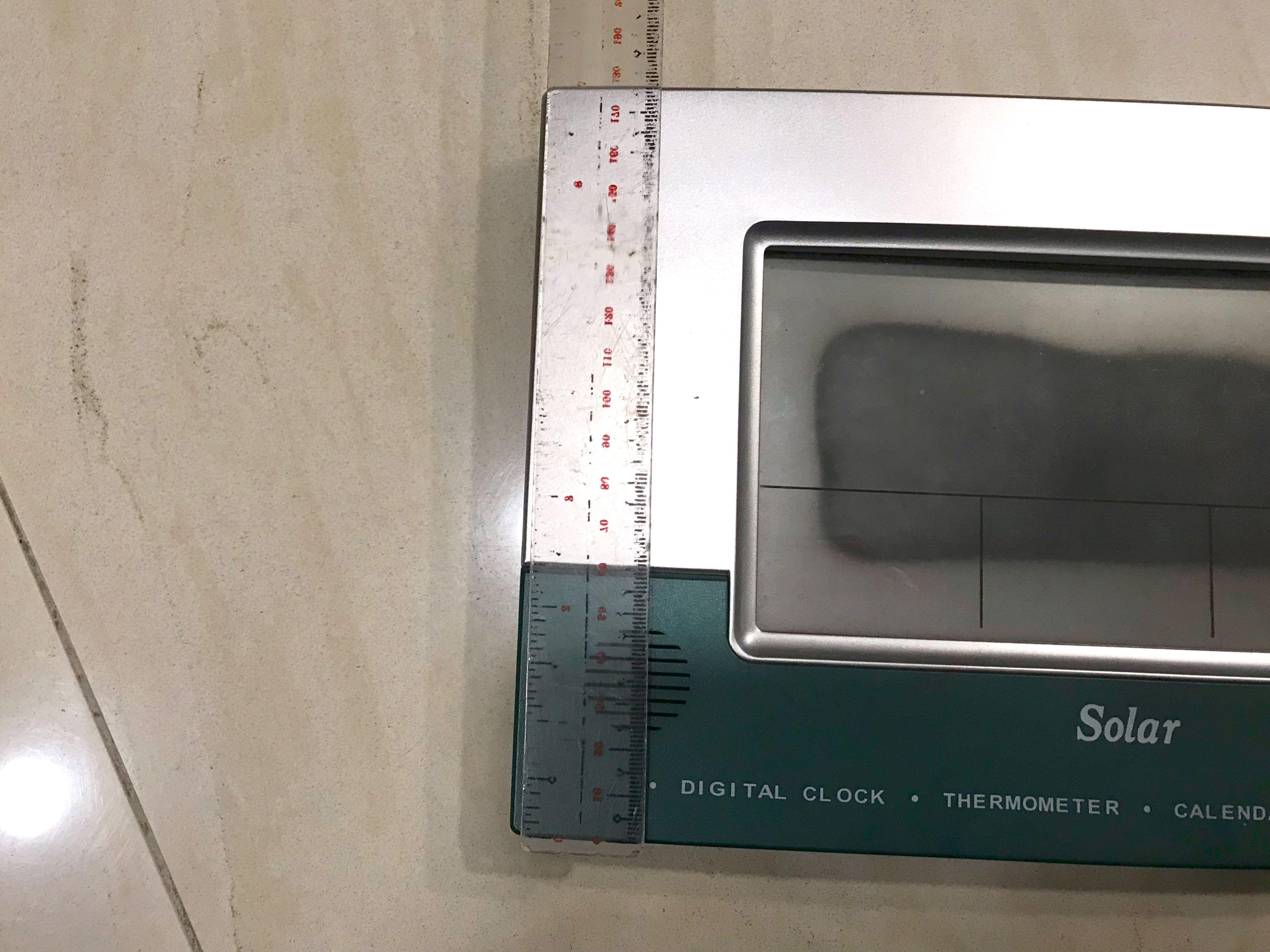 Solar Digital Clock, Furniture & Home Living, Home Decor, Clocks on ...