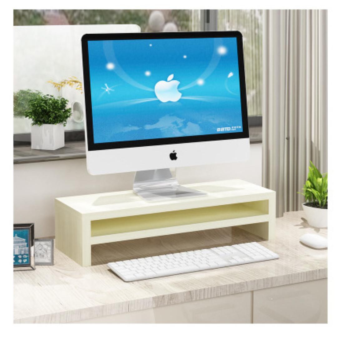 Sturdy 2 level wooden monitor riser LCD / Led Ergonomic stand ...
