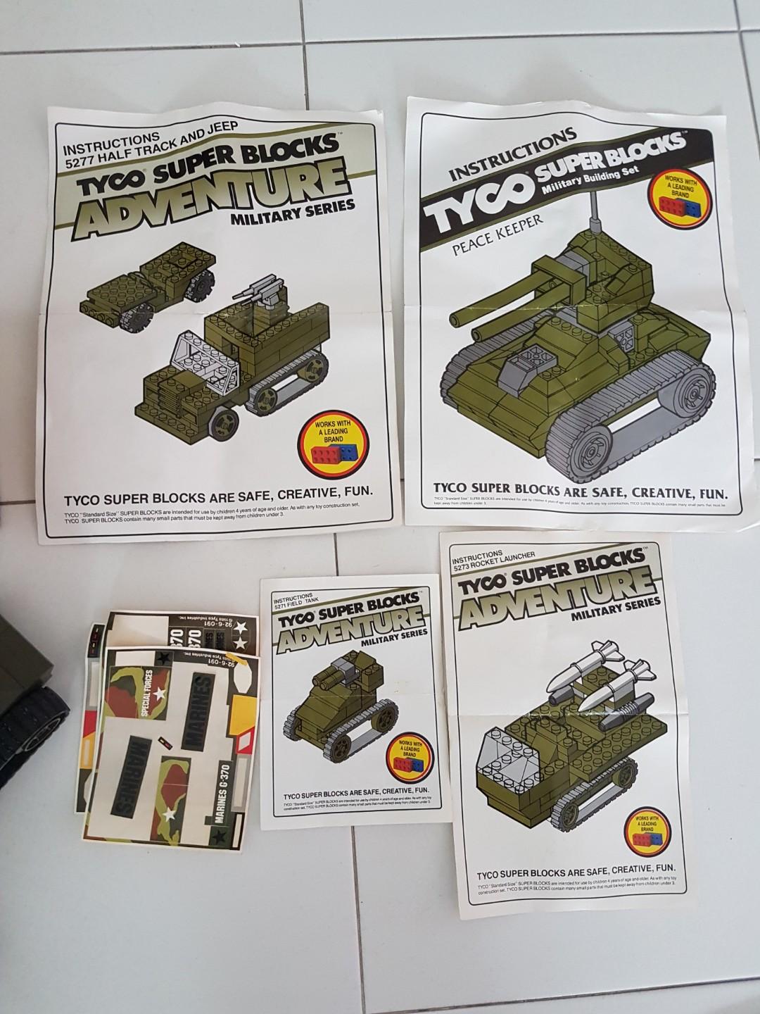 Tyco blocks military vehicles, army lego, Hobbies & Toys, Toys & Games ...