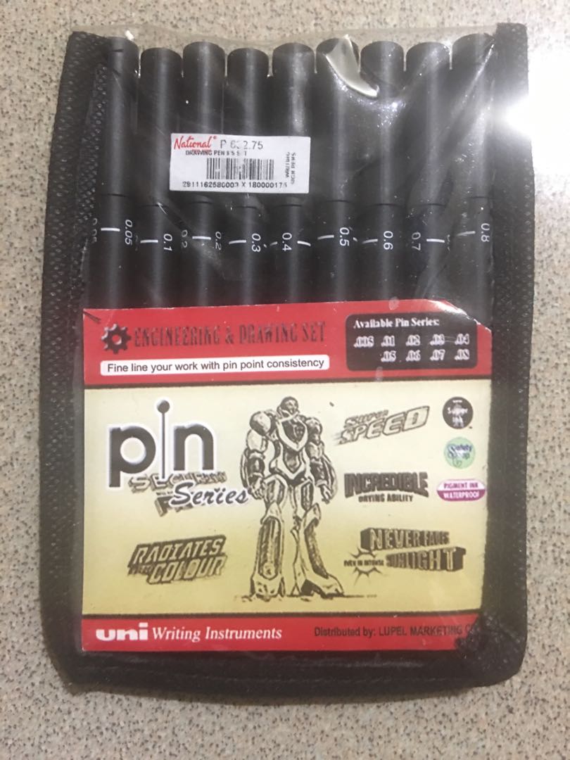 Unipin Technical Drawing Pen Set, Hobbies & Toys, Stationary & Craft ...