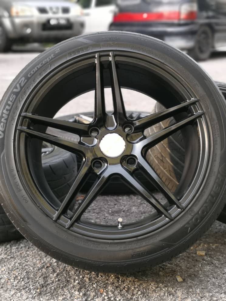 Vossen cv5 16 inch sports rim proton iriz tyre 70%, Auto Accessories on ...