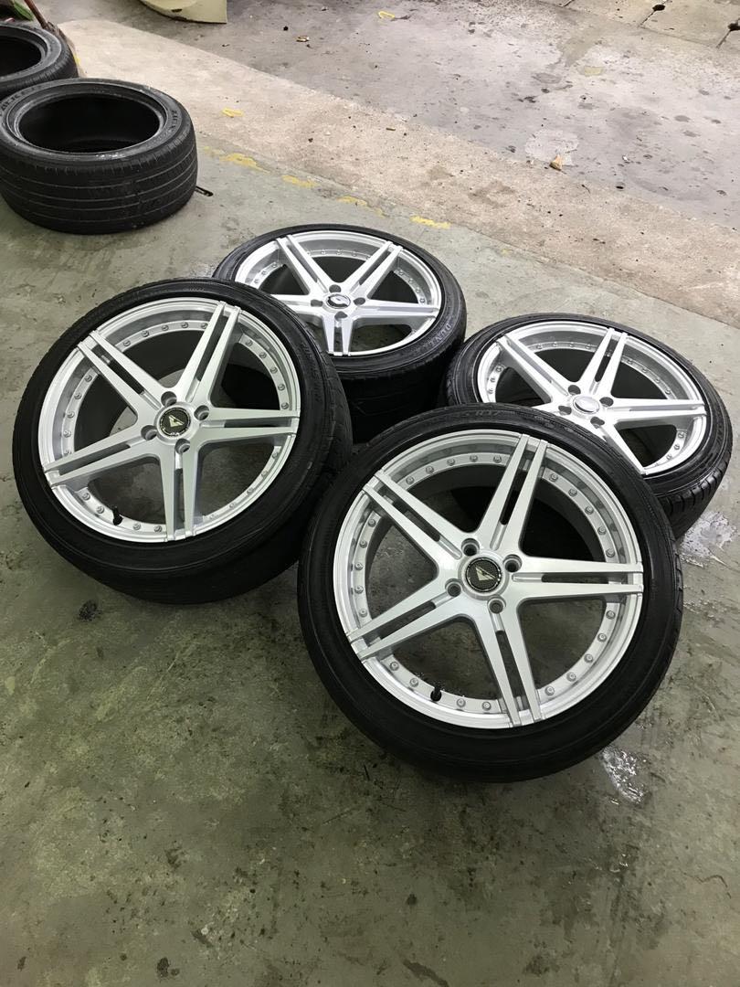 Vossen inforged 17 inch sports rim vios tyre 70%, Auto Accessories on ...