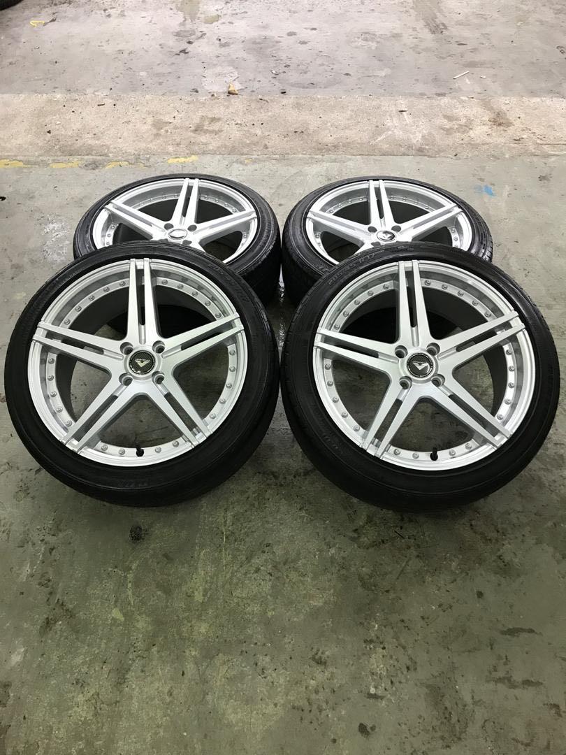 Vossen inforged 17 inch sports rim vios tyre 70%, Auto Accessories on ...