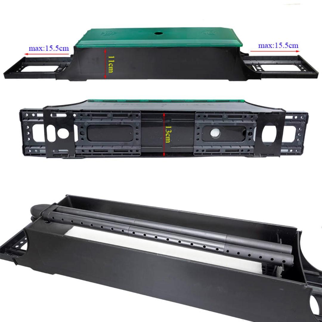 60-90cm Overhead FIlter Box with Submersible Pump System and Rain Bar ...