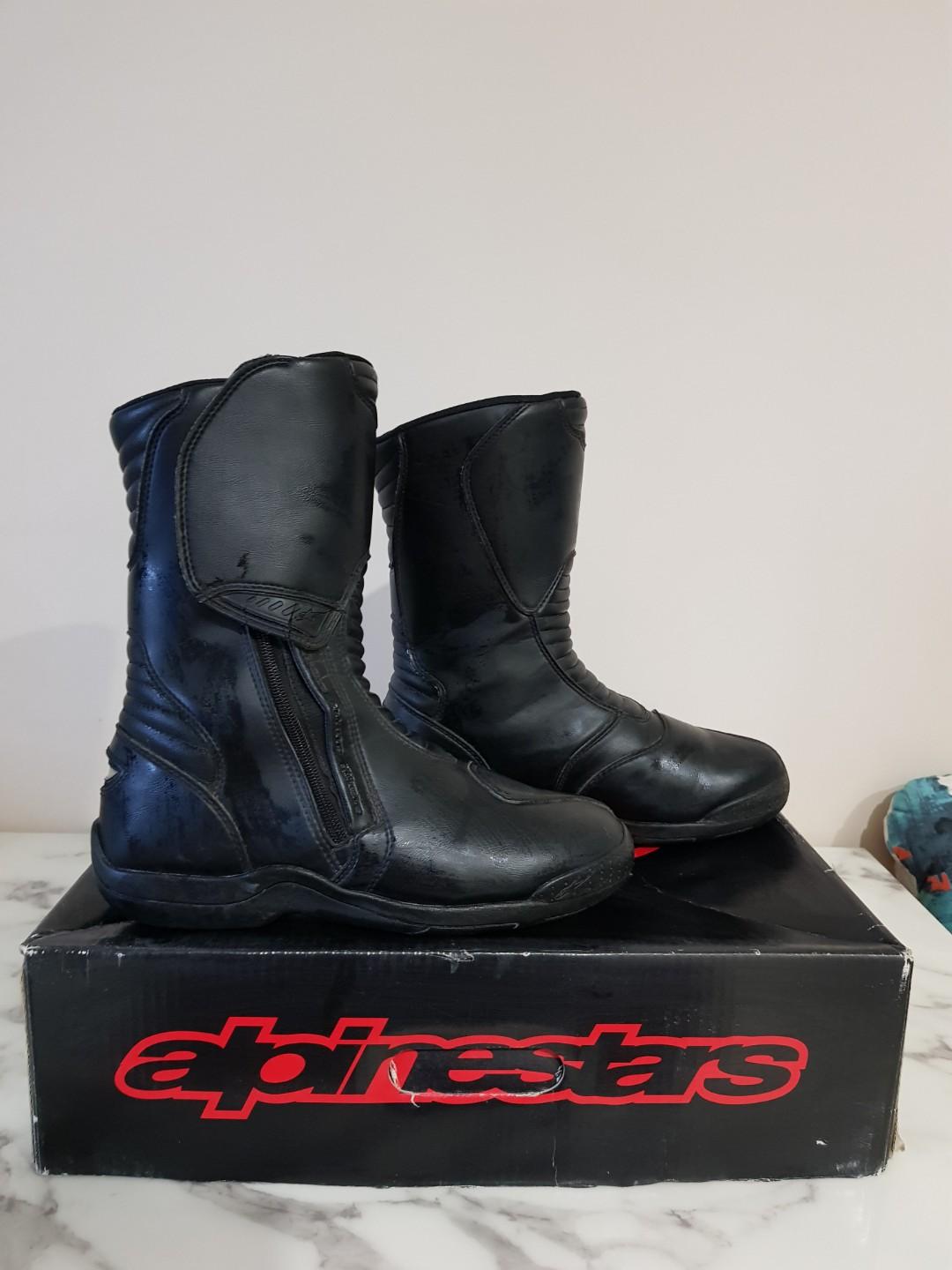 Alpinestar Alpha Touring Waterproof Boots, Motorcycles, Motorcycle ...