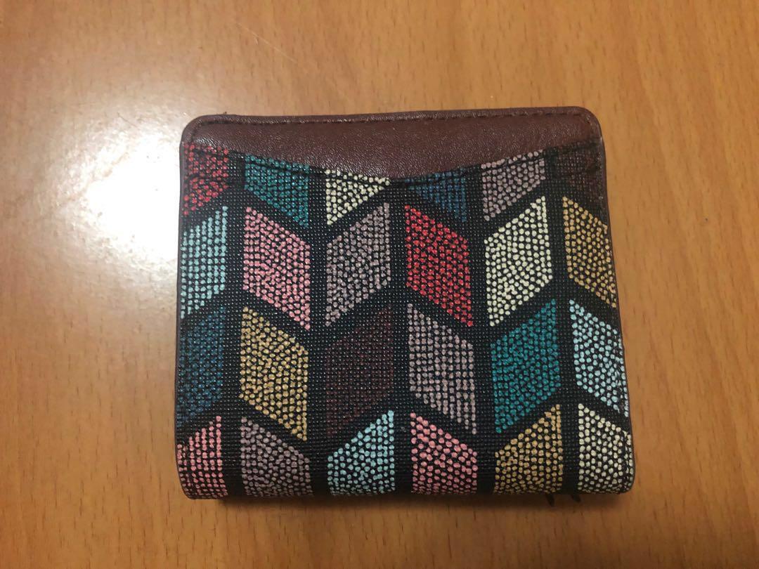 Authentic Fossil Caroline RFID Mini Wallet Bifold, Women's Fashion ...