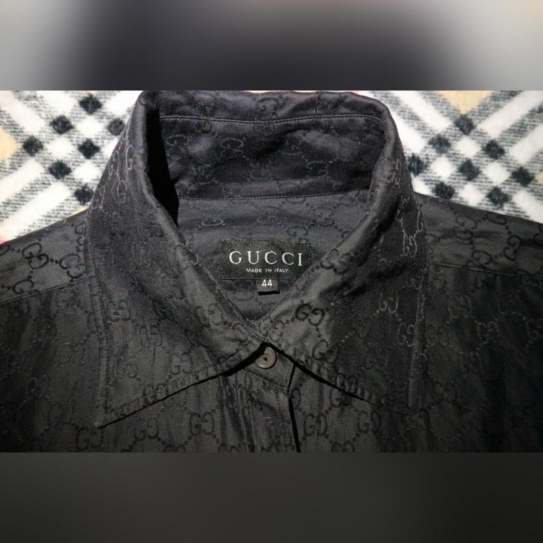 AUTHENTIC GUCCI BUTTON UP SHIRT, Luxury, Apparel on Carousell