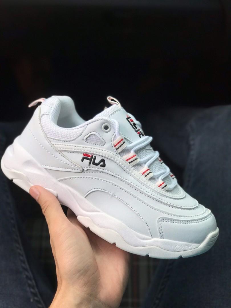 FILA RAY x FOLDER ALL WHITE, Men's Fashion, Footwear, Sneakers on Carousell