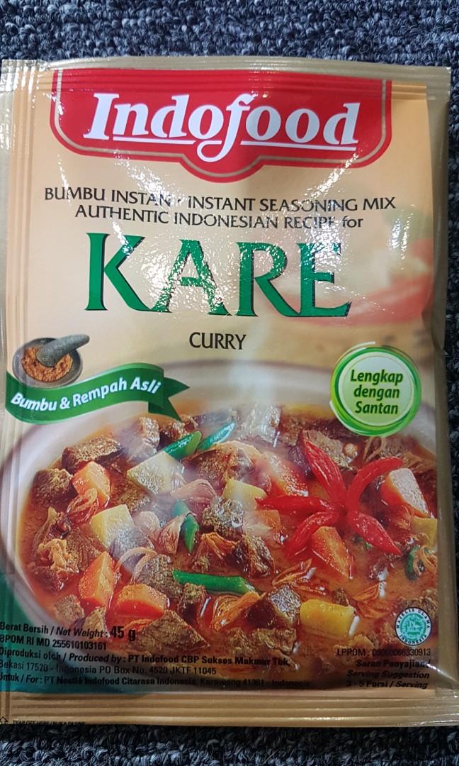Indofood Bumbu 45g, Health & Nutrition, Health Supplements, Health Food ...