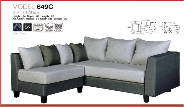 Laura full fabric sofa set, Furniture & Home Living, Furniture, Sofas ...