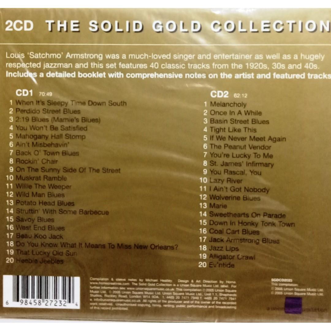 Louis Armstrong The Solid Gold Collection 2CD (Imported), Hobbies ...