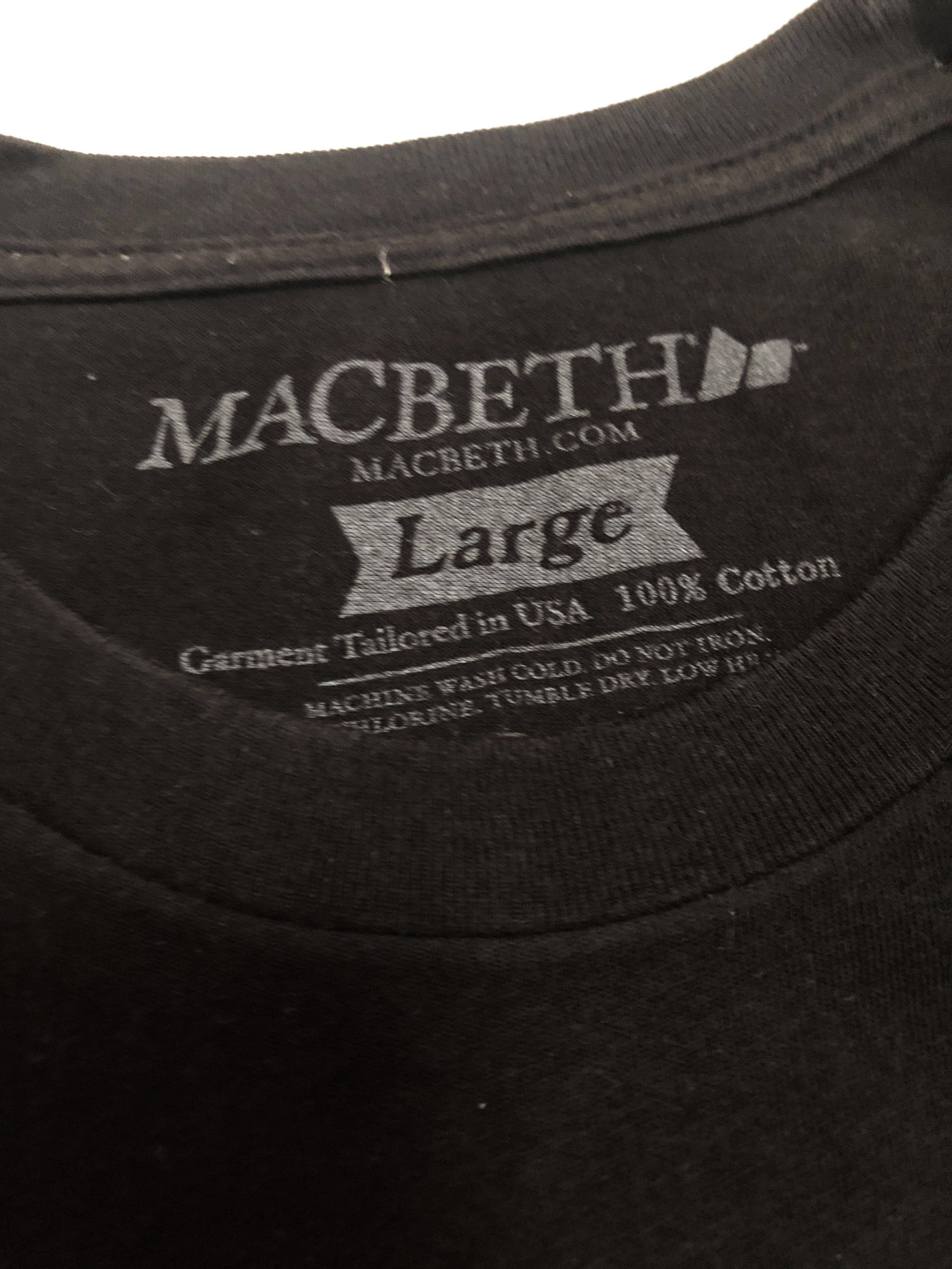 Macbeth logo tee, Men's Fashion, Tops & Sets, Tshirts & Polo Shirts on ...