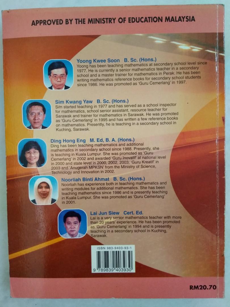 #MFEB20 Mathematics Form 3 KBSM Textbook (English), Hobbies & Toys ...