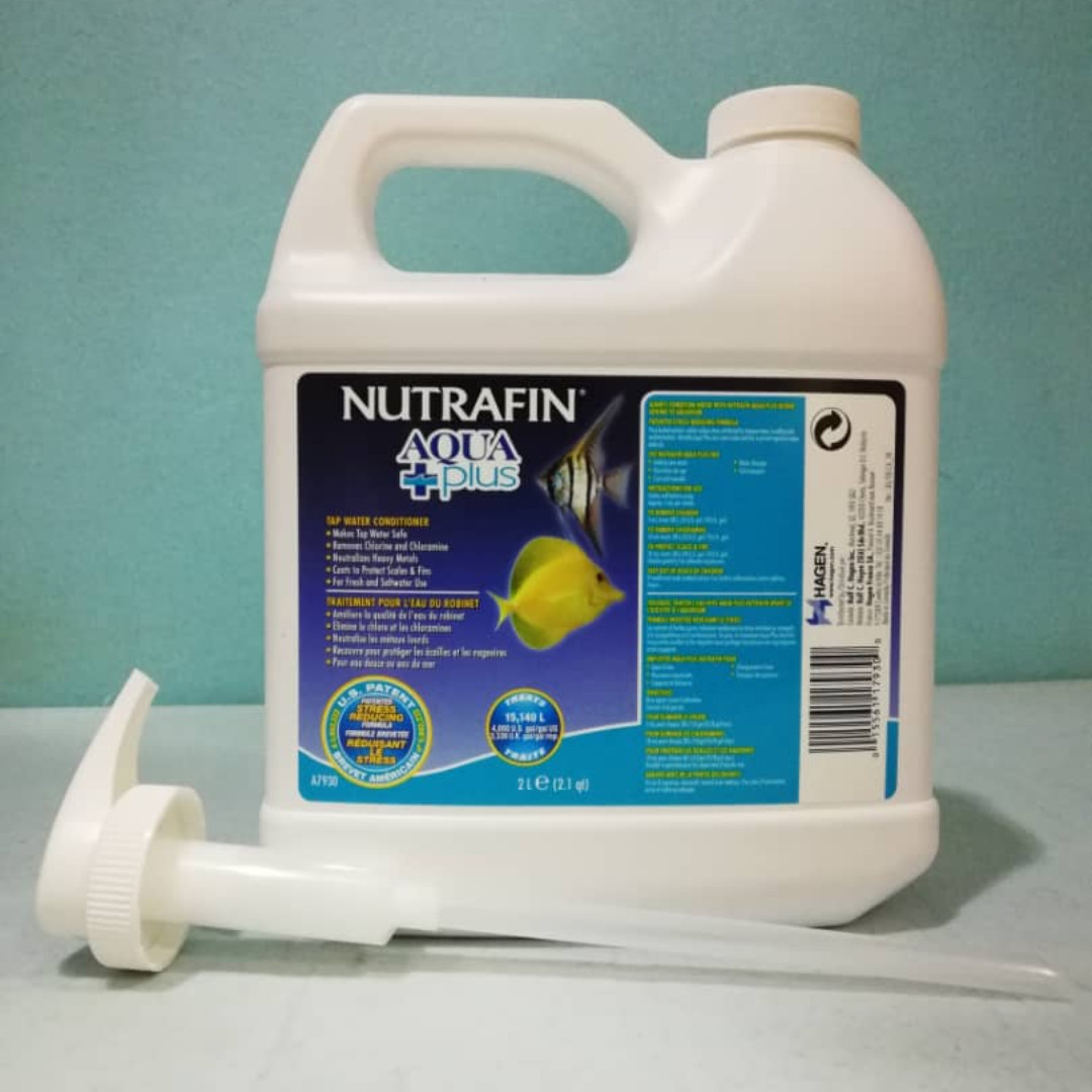 Nutrafin Aqua Plus Aquarium Anti Chlorine 2Litres, Pet Supplies, Homes & Other Pet Accessories ...