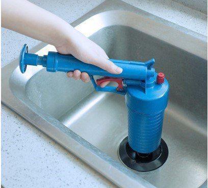 Plunger High Pressure Air Drain Blaster Cleaner Toilets Drain ...