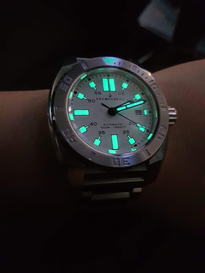 Prometheus White Piranha watch, Luxury, Watches on Carousell