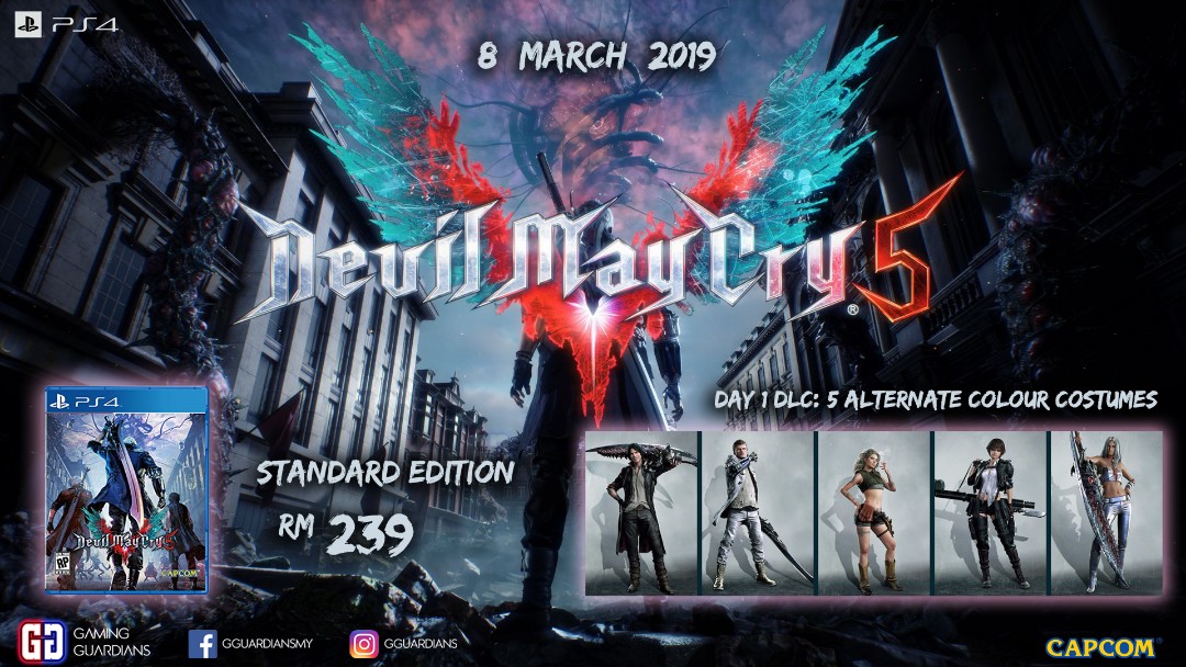 PS4 Devil May Cry 5, Video Gaming, Video Games, PlayStation on Carousell