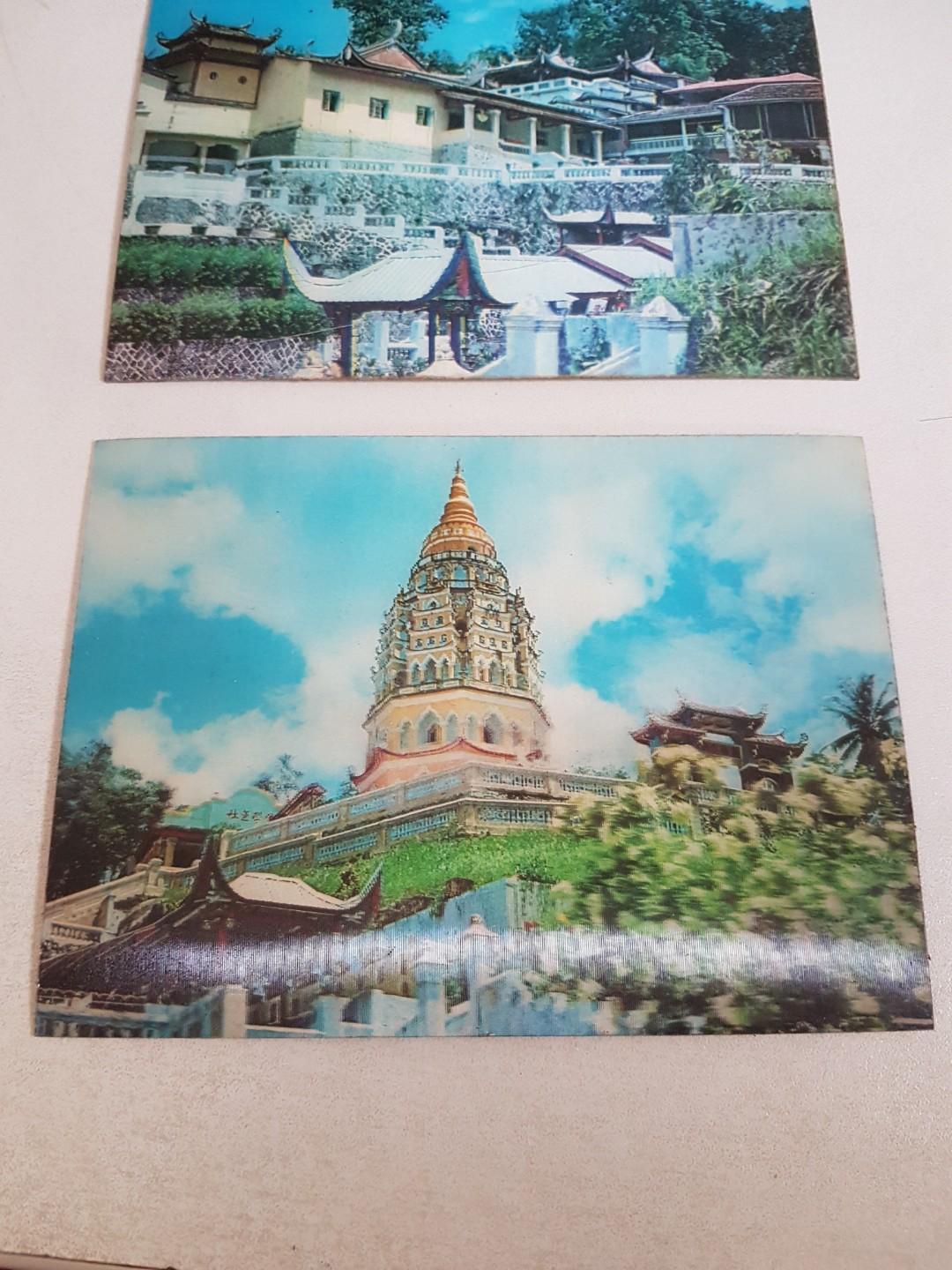 Vintage 3D postcard - temple in penang, Hobbies & Toys, Memorabilia ...