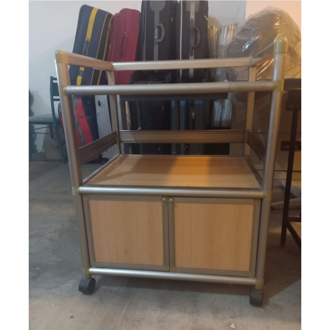 3layered Metal & Wood Beige Color Trolley, Babies & Kids, Baby Nursery ...