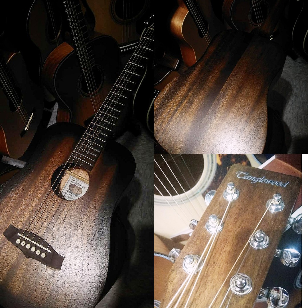 全新英國名牌 ，tanglewood baby guitar 木結他 吉他, 興趣及遊戲, 音樂、樂器 & 配件, 樂器 - Carousell