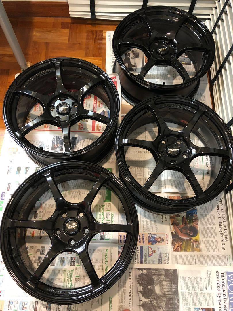 Advan RGIII 18” rims for Audi A3, S3, Volkswagen Golf R, VW GTI ...