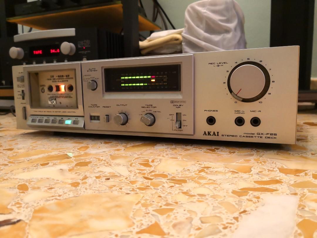 Akai GX-F25 stereo cassette deck, Audio, Portable Music Players on Carousell