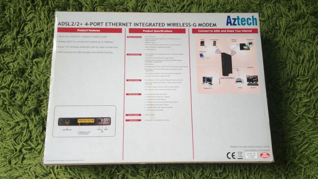 Aztech Integrated Wireless-G Modem, Computers & Tech, Parts ...