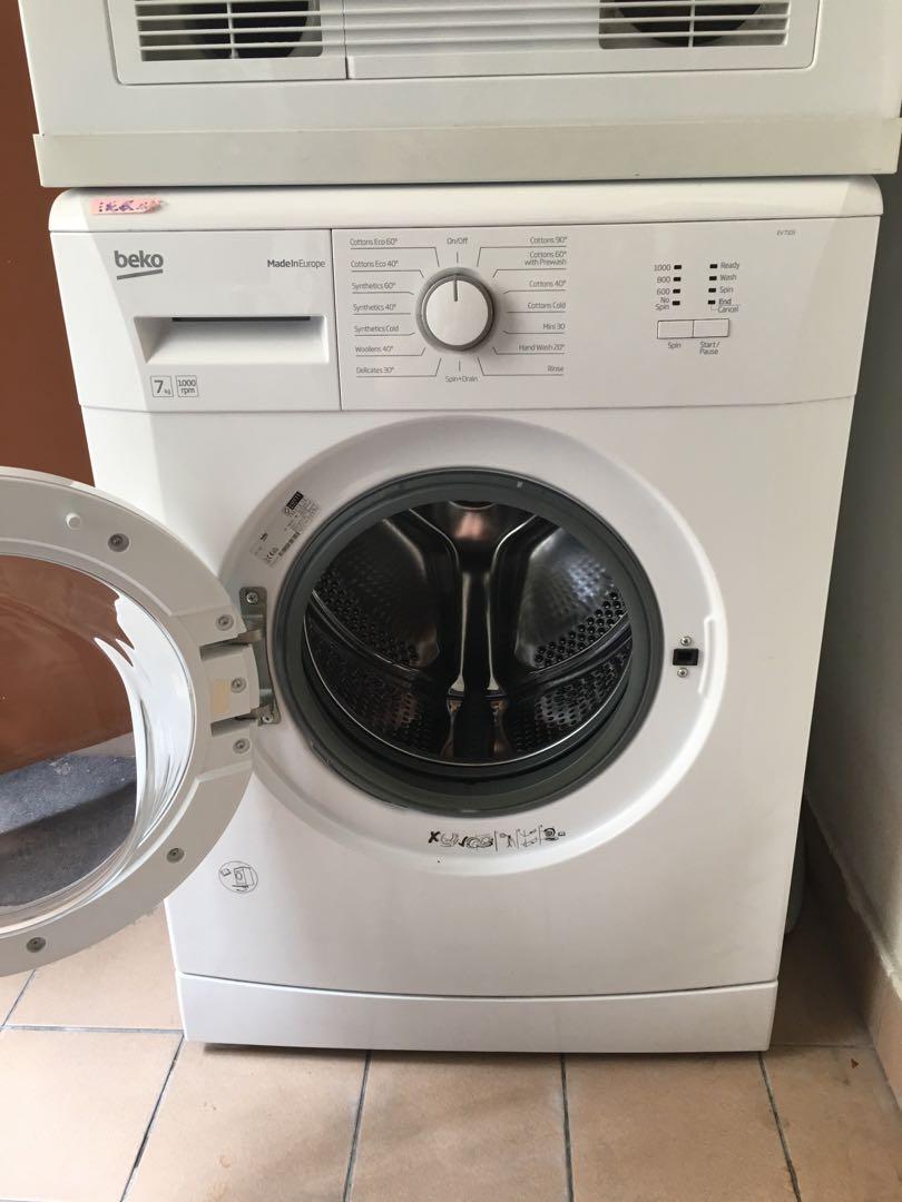 BEKO EV7103 7kg Front Load Washing Machine (Used), TV & Home Appliances ...