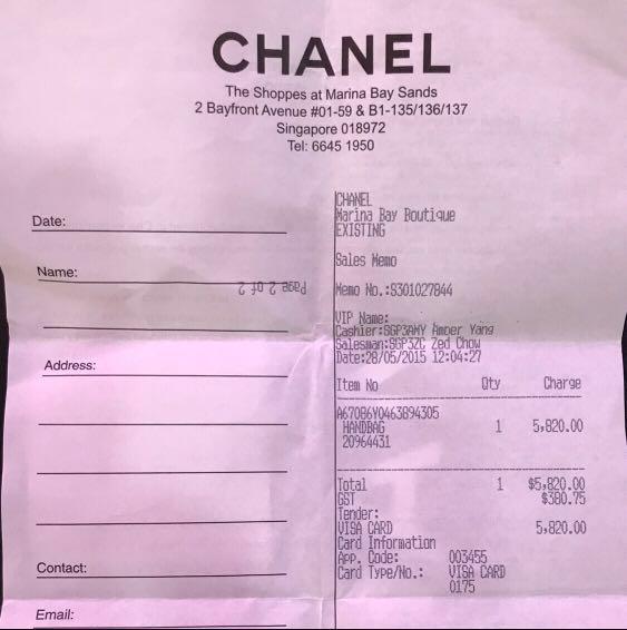 Chanel le boy medium (10 inch) full set MBS receipt, Luxury, Bags ...