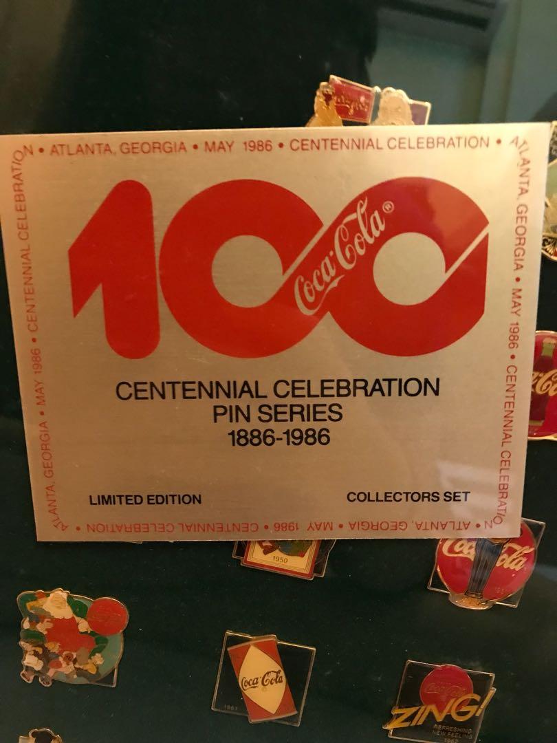 Coca-Cola centennial celebration pin series 1886-1986, Hobbies & Toys ...