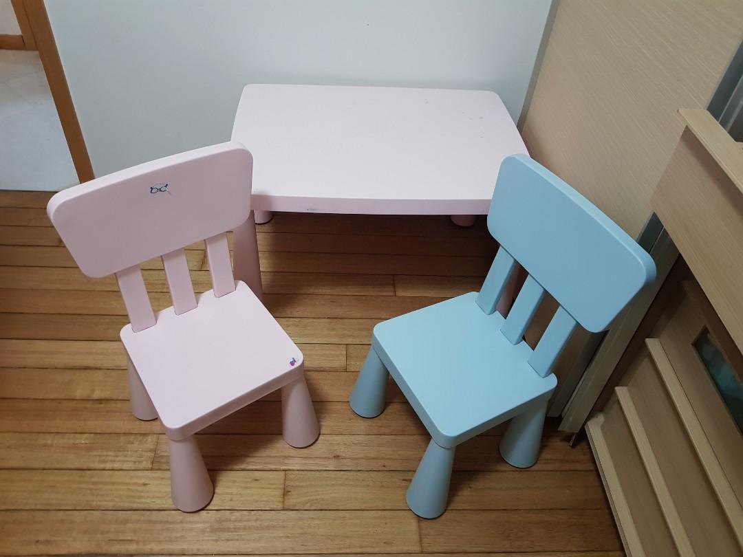 IKEA KODS YABLE AND CHAIRD, Babies & Kids, Baby Nursery & Kids ...