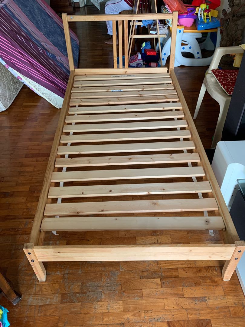 Ikea Single Bed Used, Furniture & Home Living, Furniture, Bed Frames ...