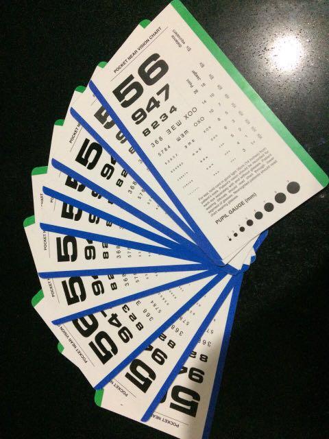 Jaeger Chart (Near Vision chart), Everything Else, Others on Carousell