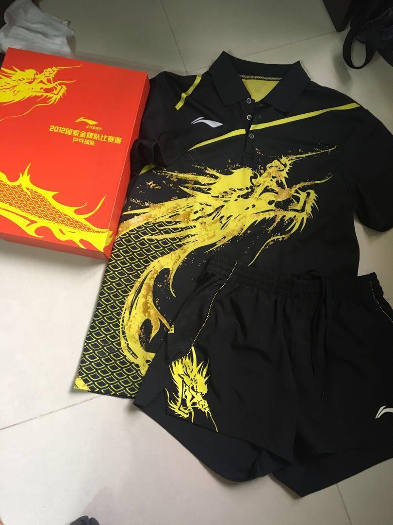 Lining Dragon Limited Edition Clothes and Pants Sports Badminton , Men ...