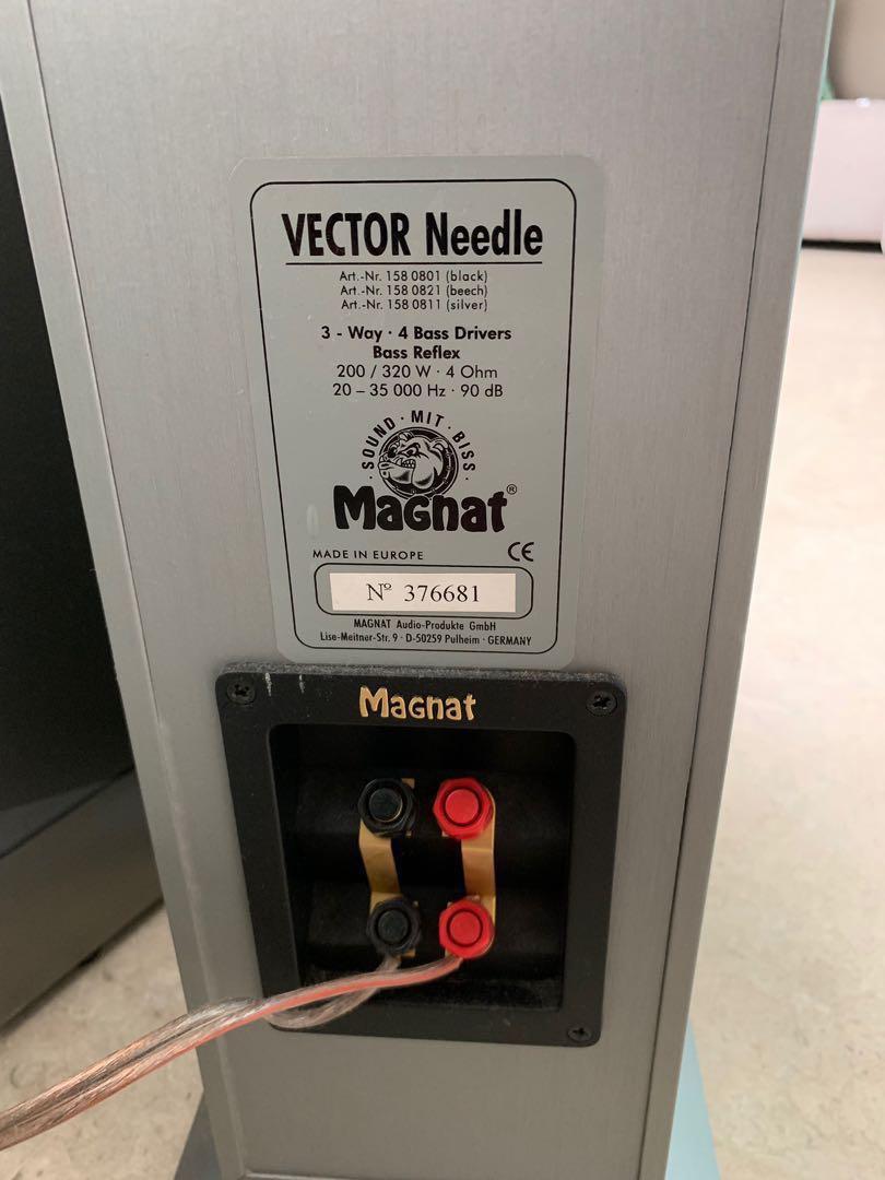 Magnat Vector Needle Floor Standing & Center Speakers, Audio, Other ...