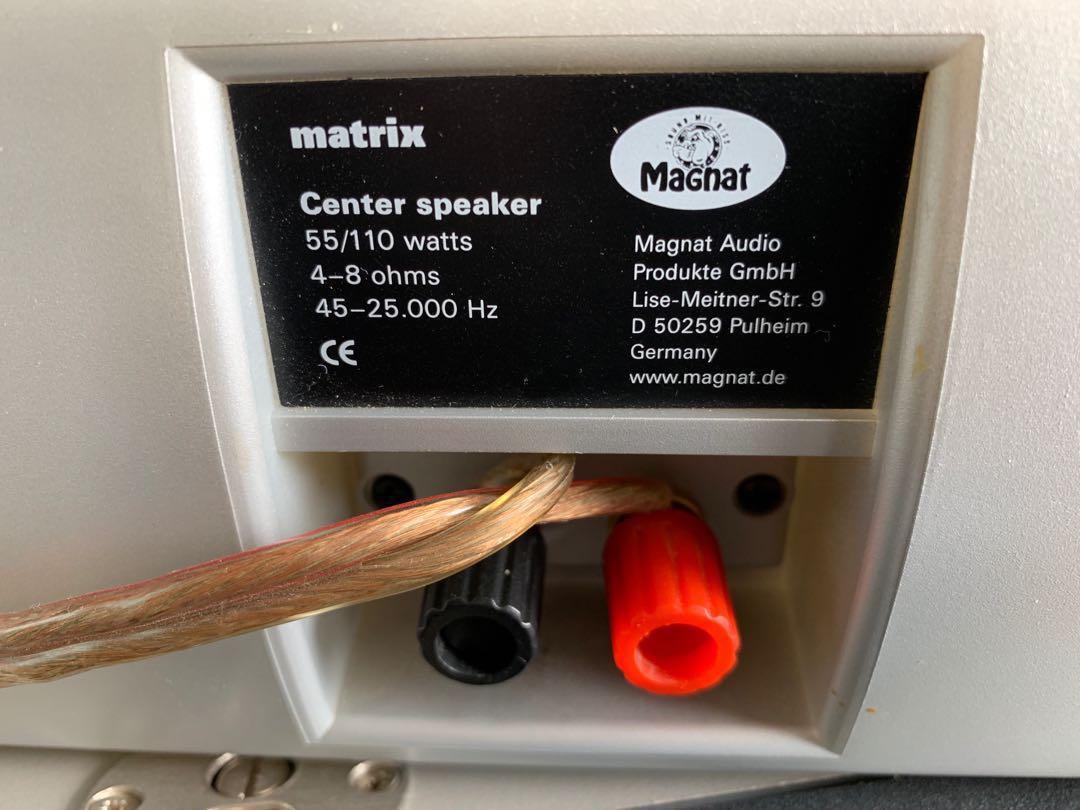 Magnat Vector Needle Floor Standing & Center Speakers, Audio, Other ...