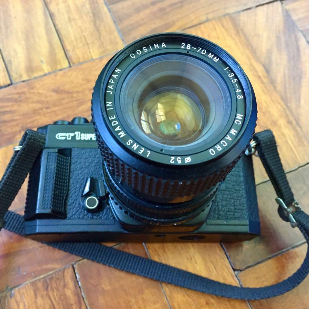 Mint Cosina CT1 Super SLR film camera, Photography, Cameras on Carousell