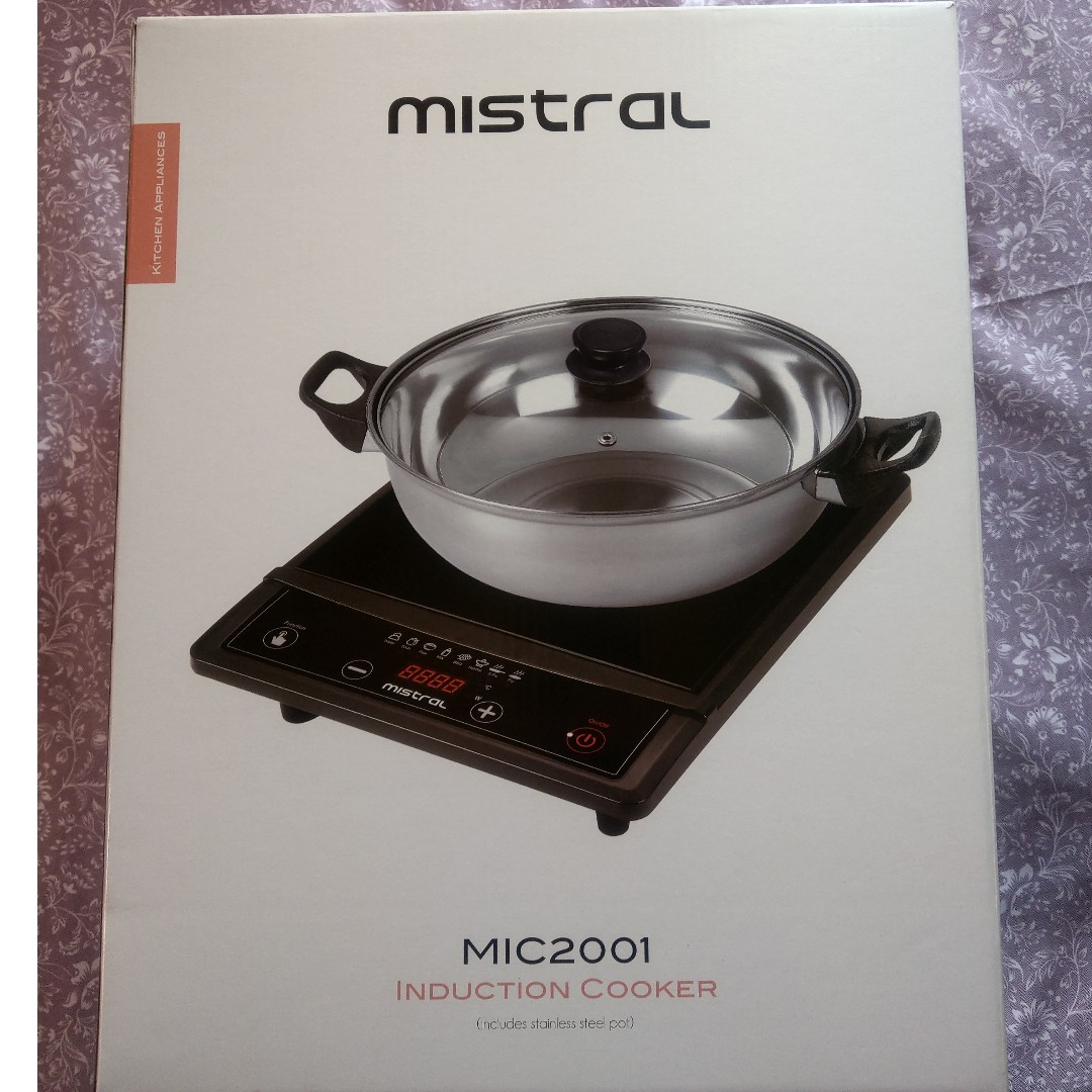 Mistral Induction Cooker w/ stainless steel pot, TV & Home Appliances ...