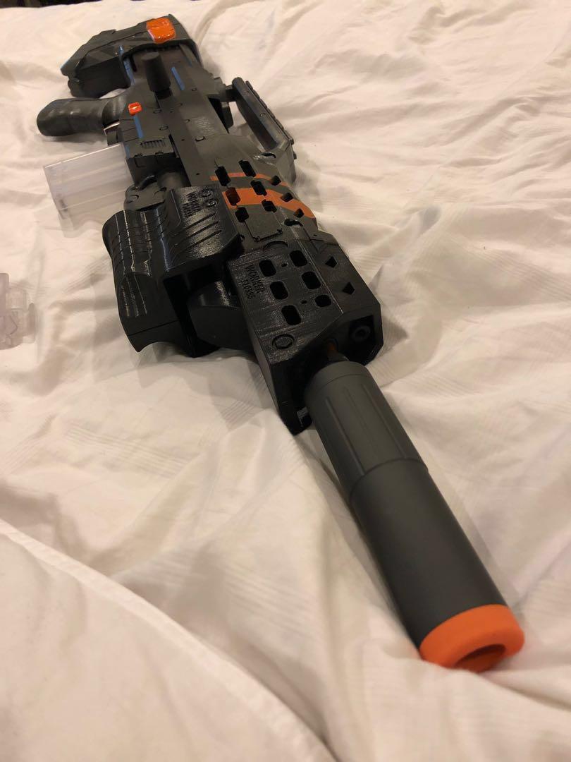 Modified Nerf Longshot cs-6 (not for kids/dangerous), Hobbies & Toys, Toys & Games on Carousell
