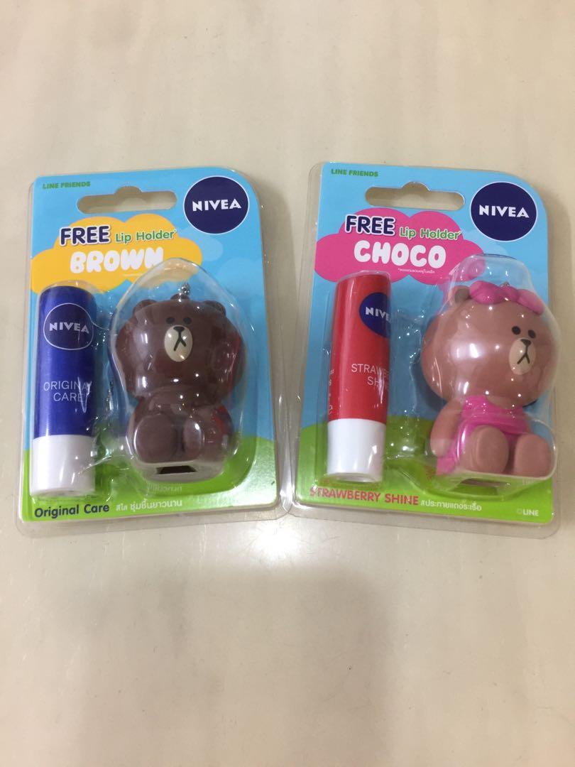 Nivea Lip Balm & Cute Holder, Beauty & Personal Care, Face, Makeup on ...