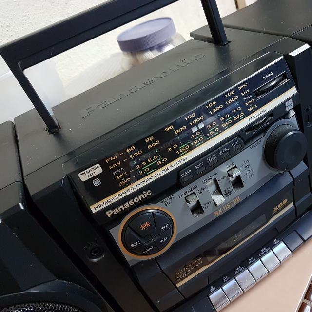 Panasonic Cassette Radio Player RX CS730 (Black), Audio, Portable Music ...