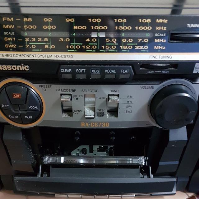 Panasonic Cassette Radio Player RX CS730 (Black), Audio, Portable Music ...