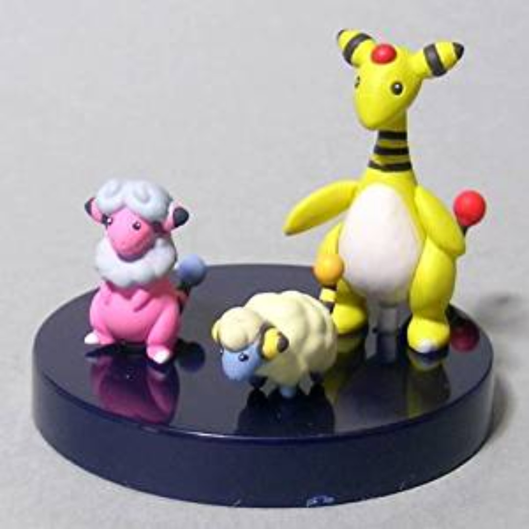 Pokemon Mareep Flaaffy Ampharos Zukan Figure, Hobbies & Toys, Toys ...