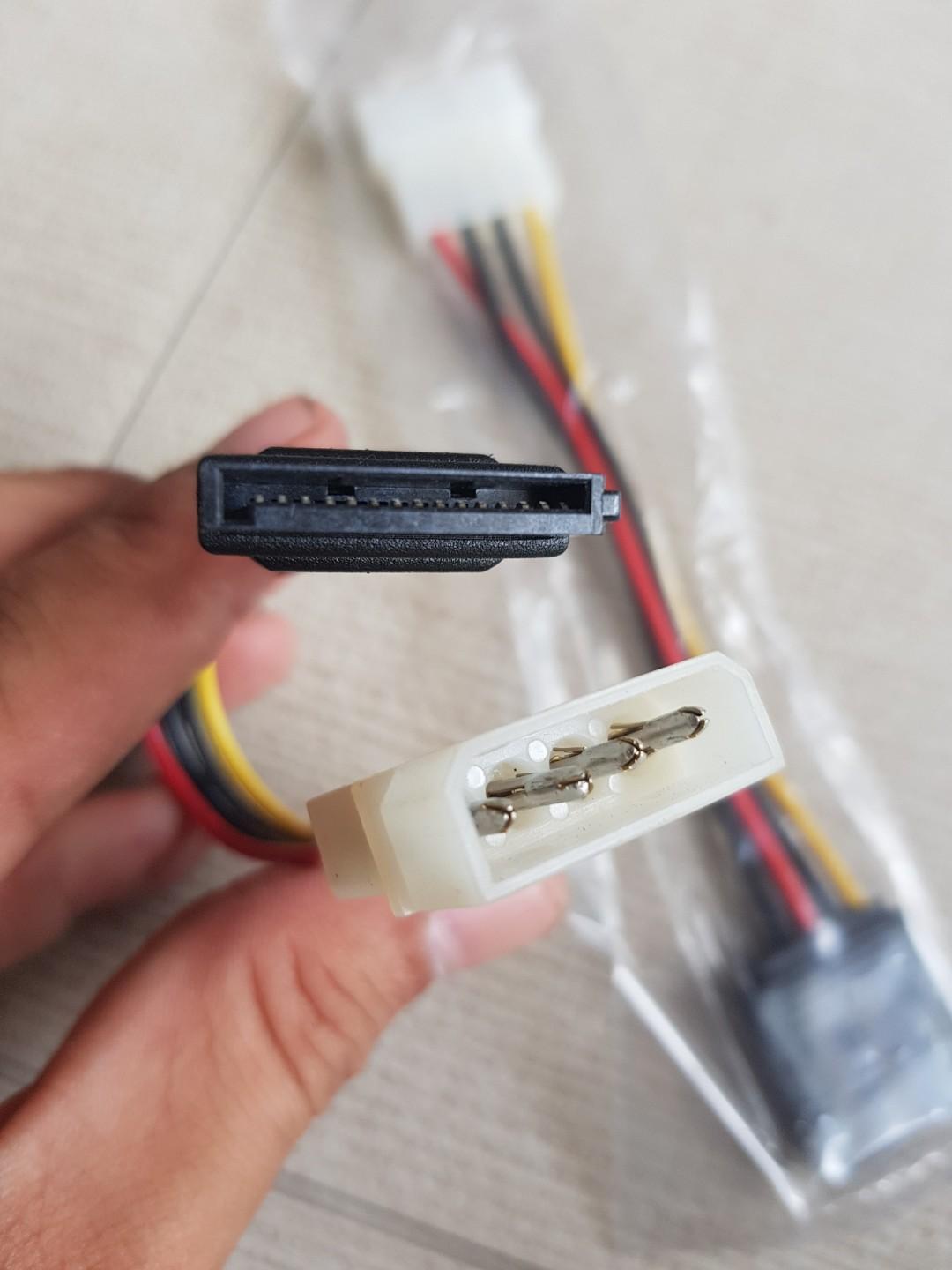 Power adaptor, IDE male to SATA female, Computers & Tech, Parts ...